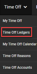 Time Off Ledgers